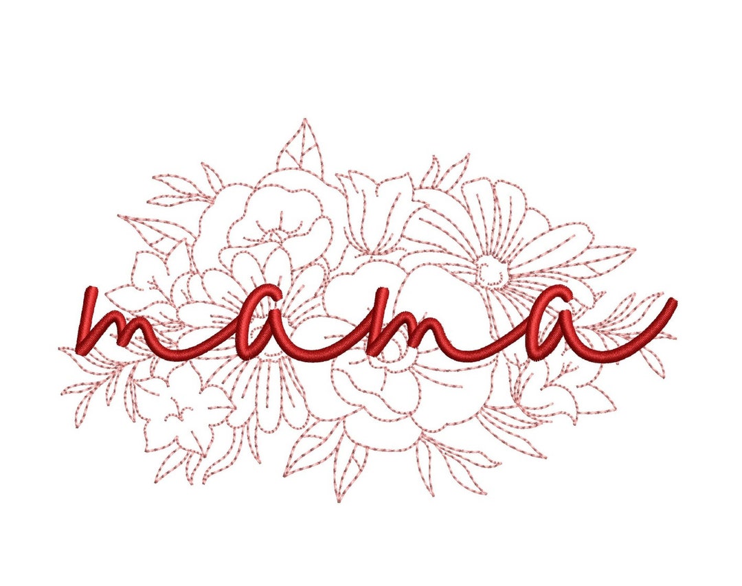 Mama Embroidery Design, Mothres Day Embroidery File, 3 Sizes - Etsy