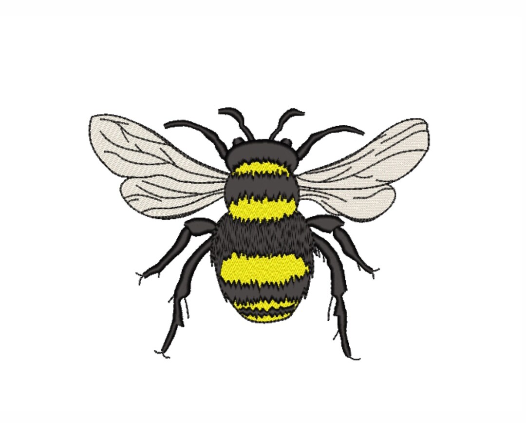 Bee Embroidery Design - Etsy