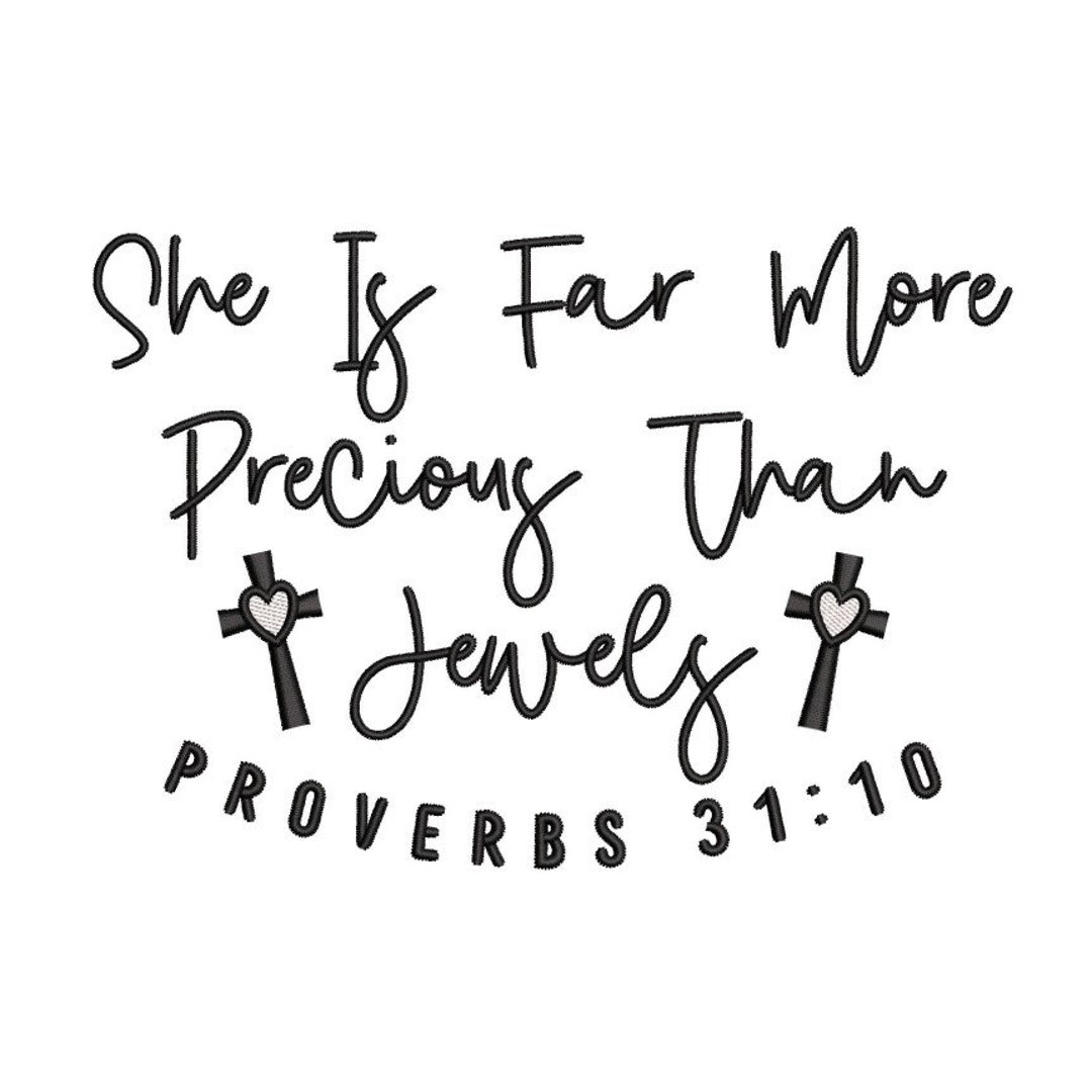 Proverb Embroidery Design, 4 Sizes, Instant Download - Etsy