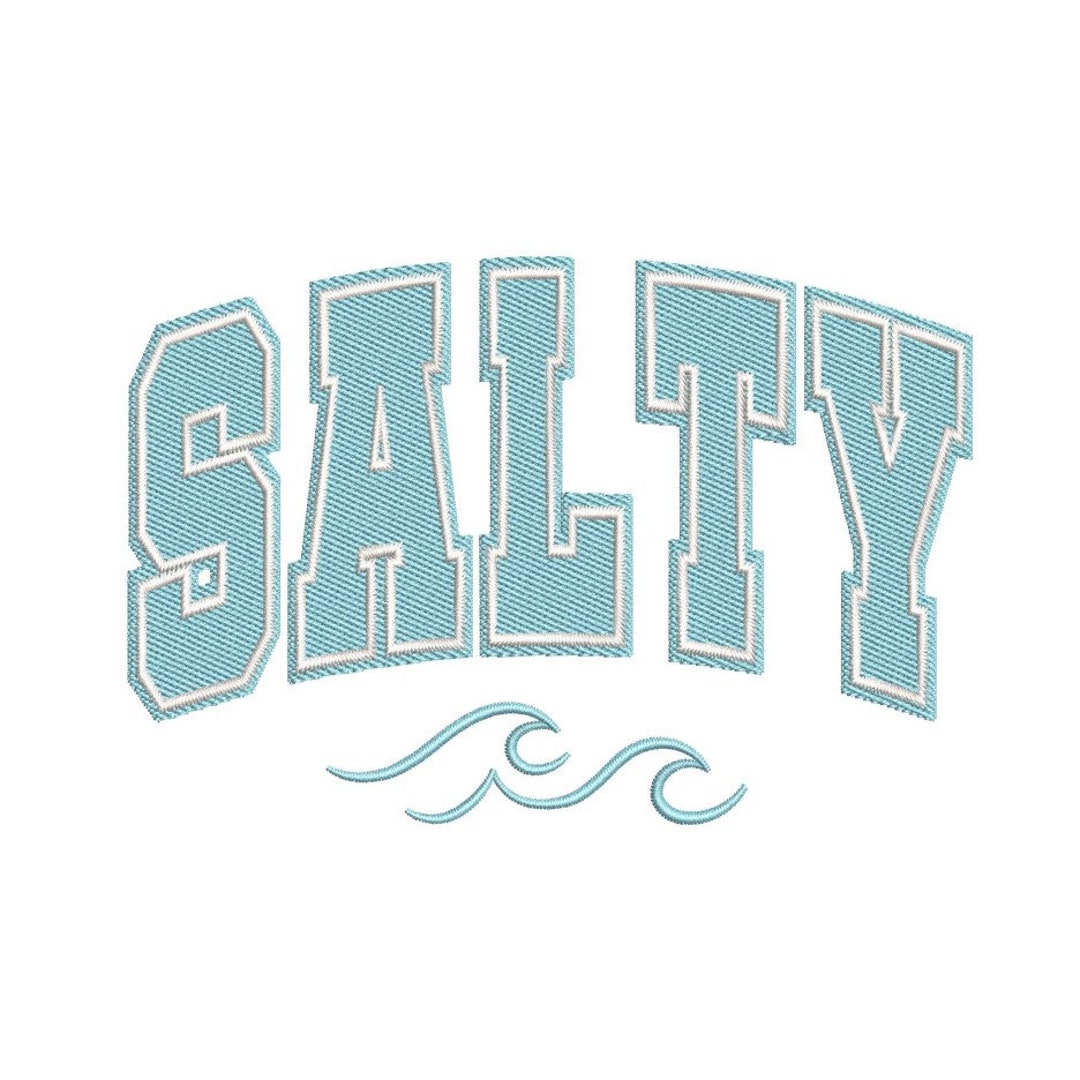 Salty Embroidery Design, 3 Sizes, Instant Download - Etsy
