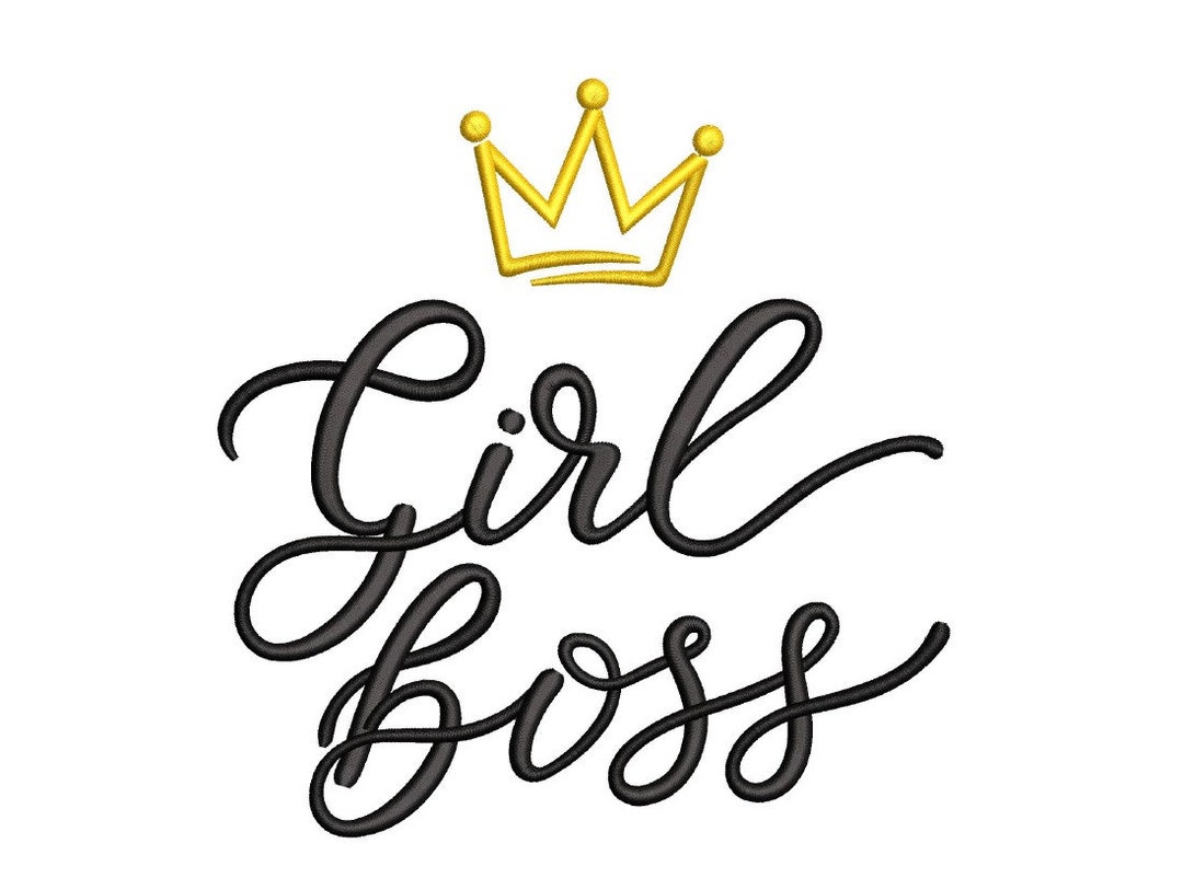 Girl Boss Embroidery Design, 4 Sizes, Instant Download - Etsy