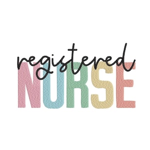 Nurse Embroidery Design, 4 Sizes, Instant Download - Etsy