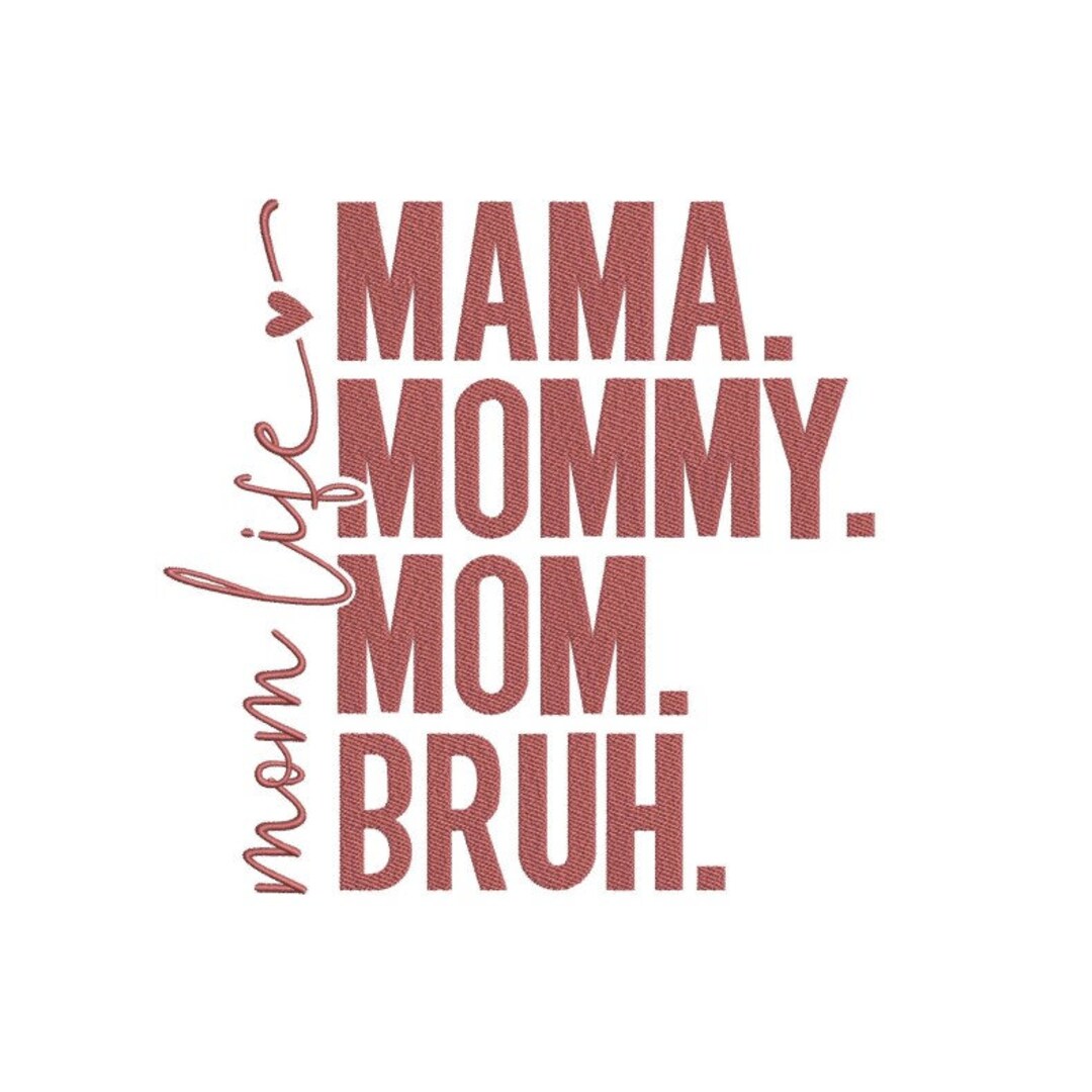 Mom Embroidery Design, Mother's Day Embroidery File, 3 Sizes, Instant ...