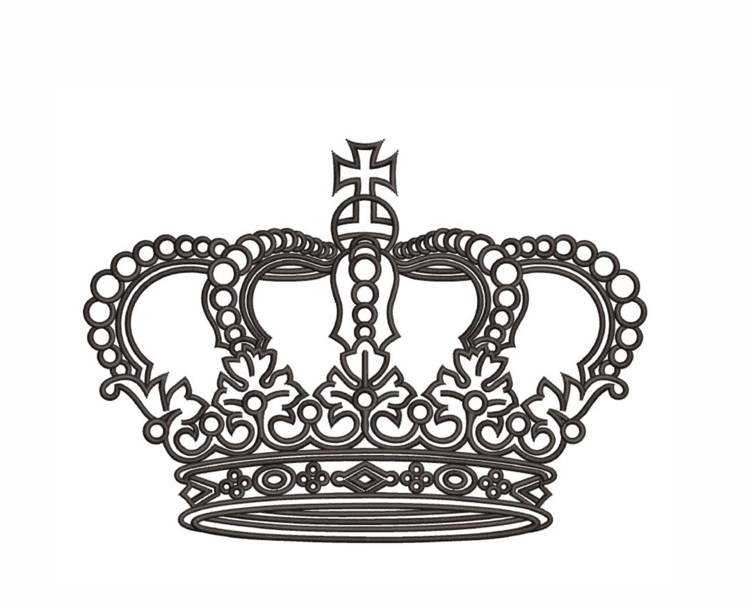 Crown Embroidery Design, 4 Sizes,instant Dowload - Etsy