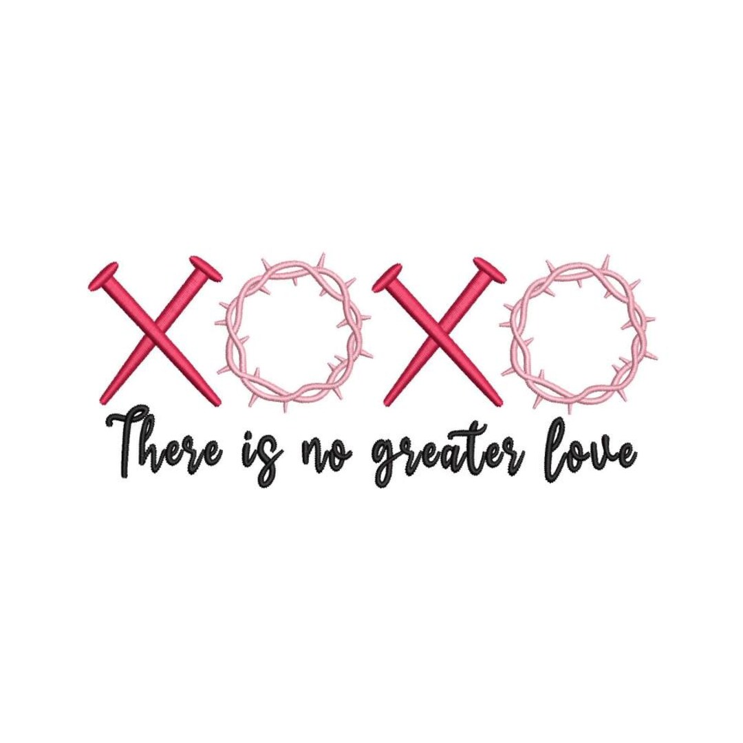 Xoxo Embroidery Design, Valentine's Day Embroidery File, 4 Sizes ...