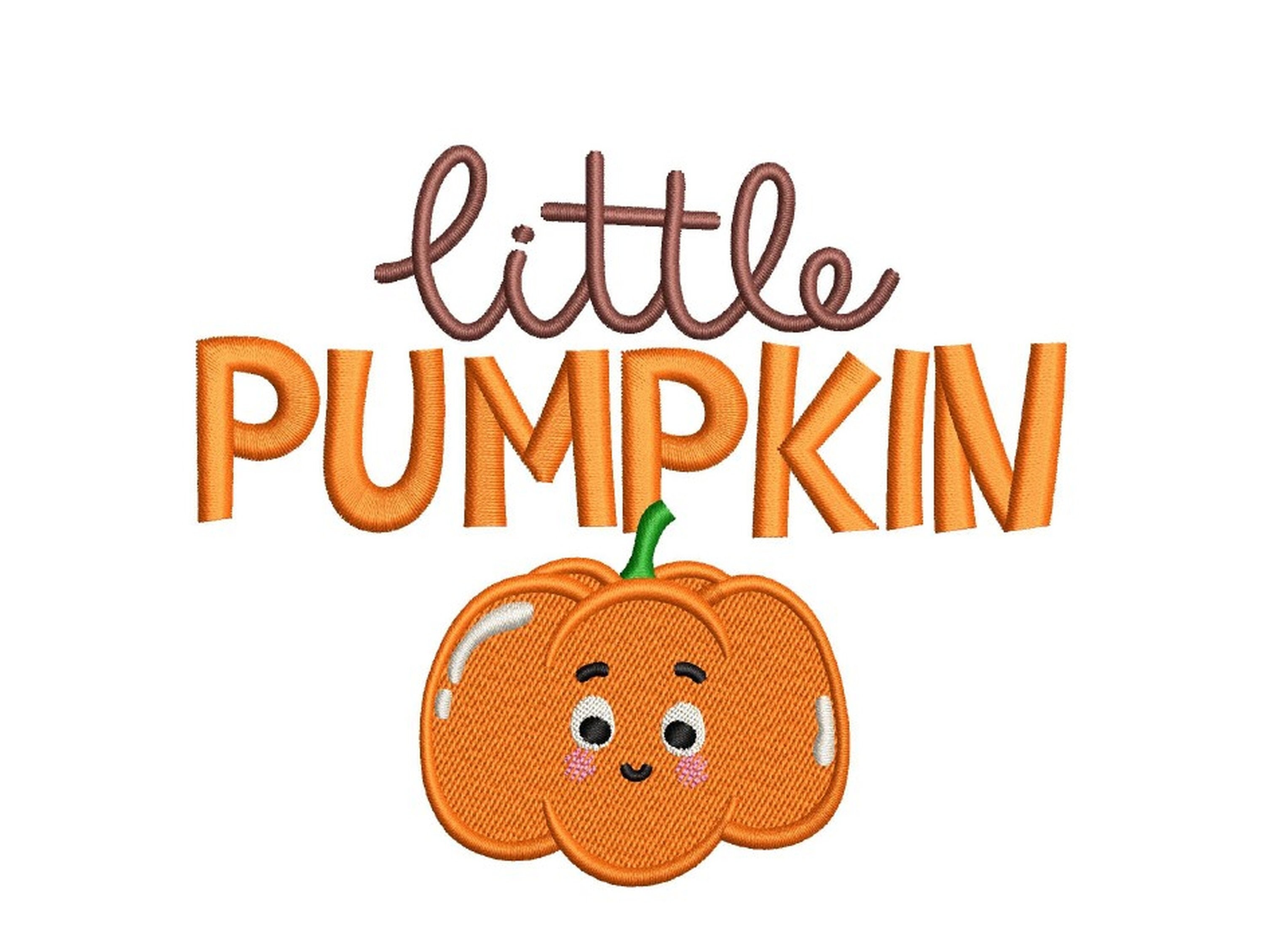 Little Pumpkin Embroidery Design Fall Embroidery File 3 - Etsy