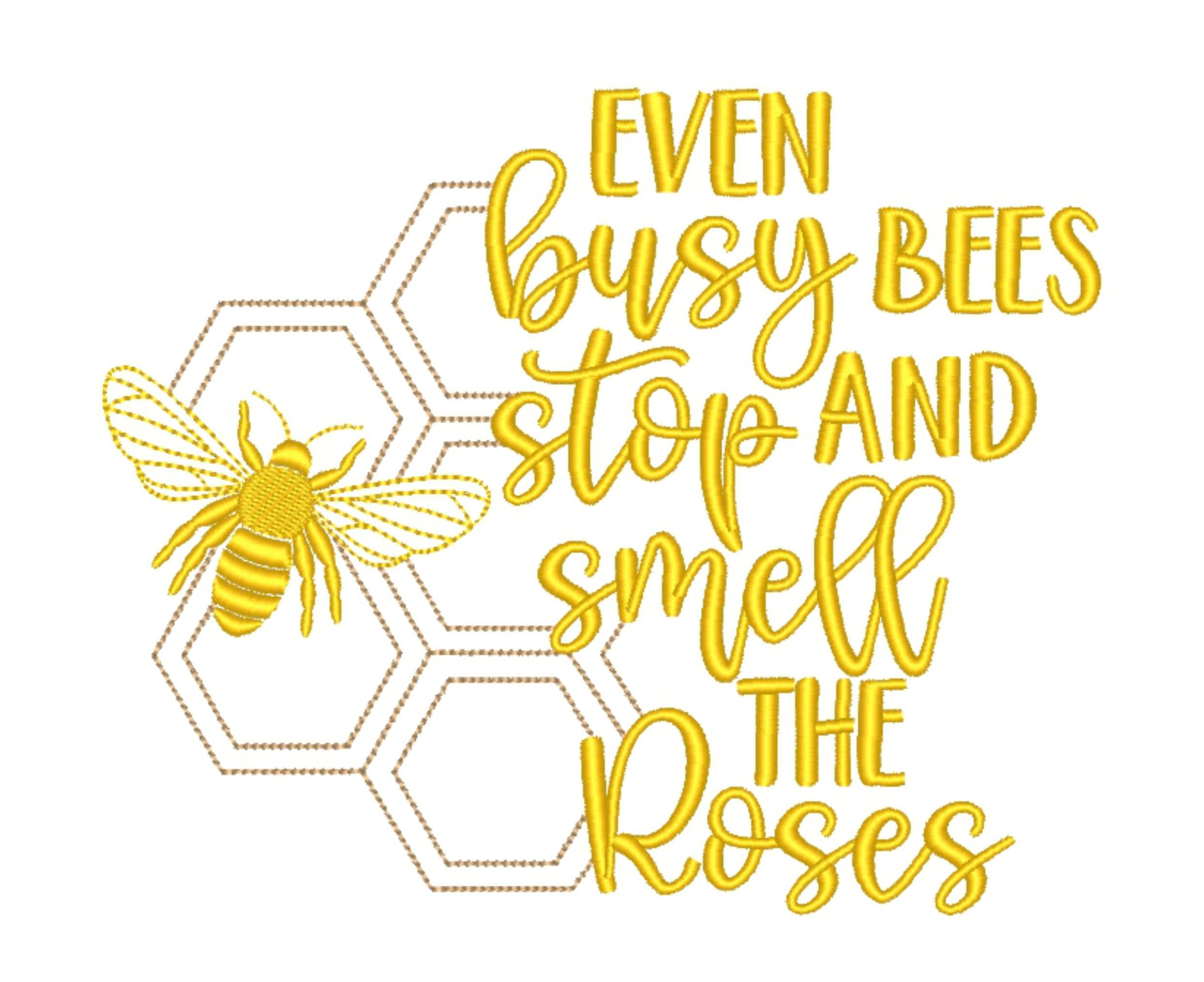 Bee Embroidery Design - Etsy