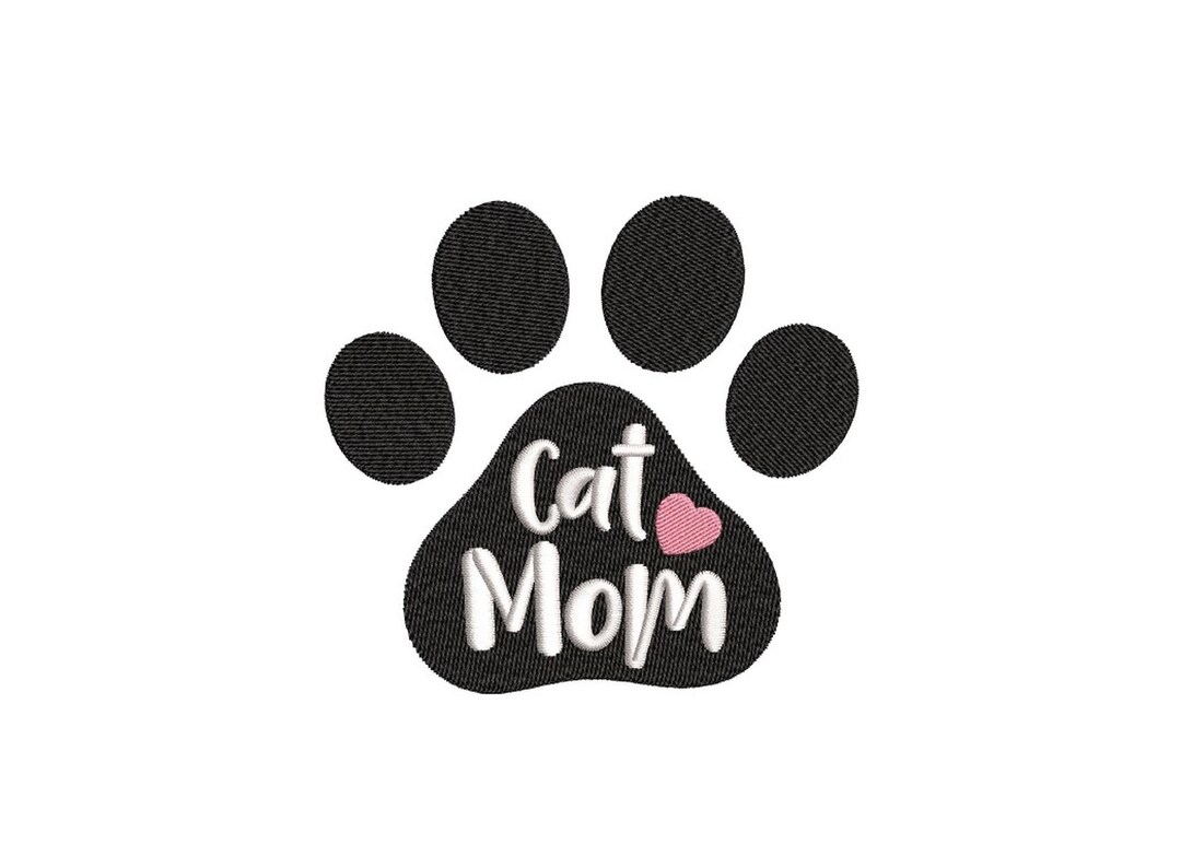 Cat Mom Embroidery Design, 4 Sizes - Etsy