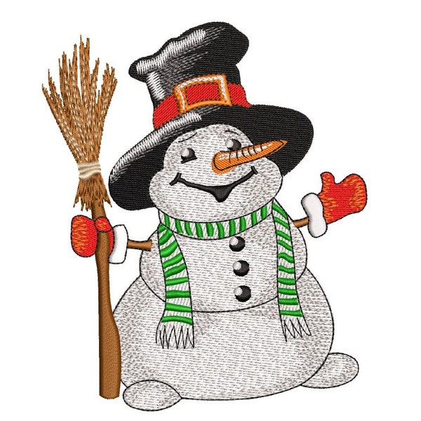 Snowman Embroidery - Etsy