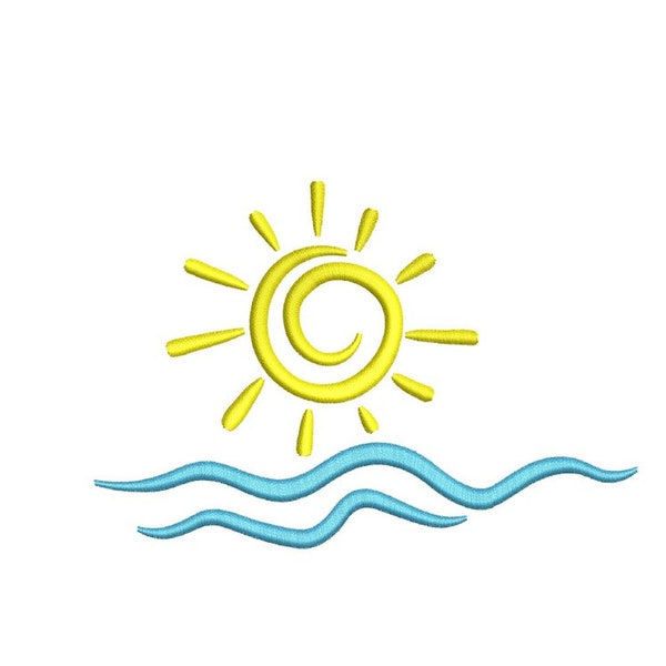 Embroidery Design Sun - Etsy