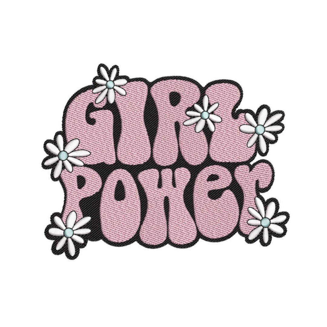 Girl Power Embroidery Design, 3 Sizes, Instant Download - Etsy