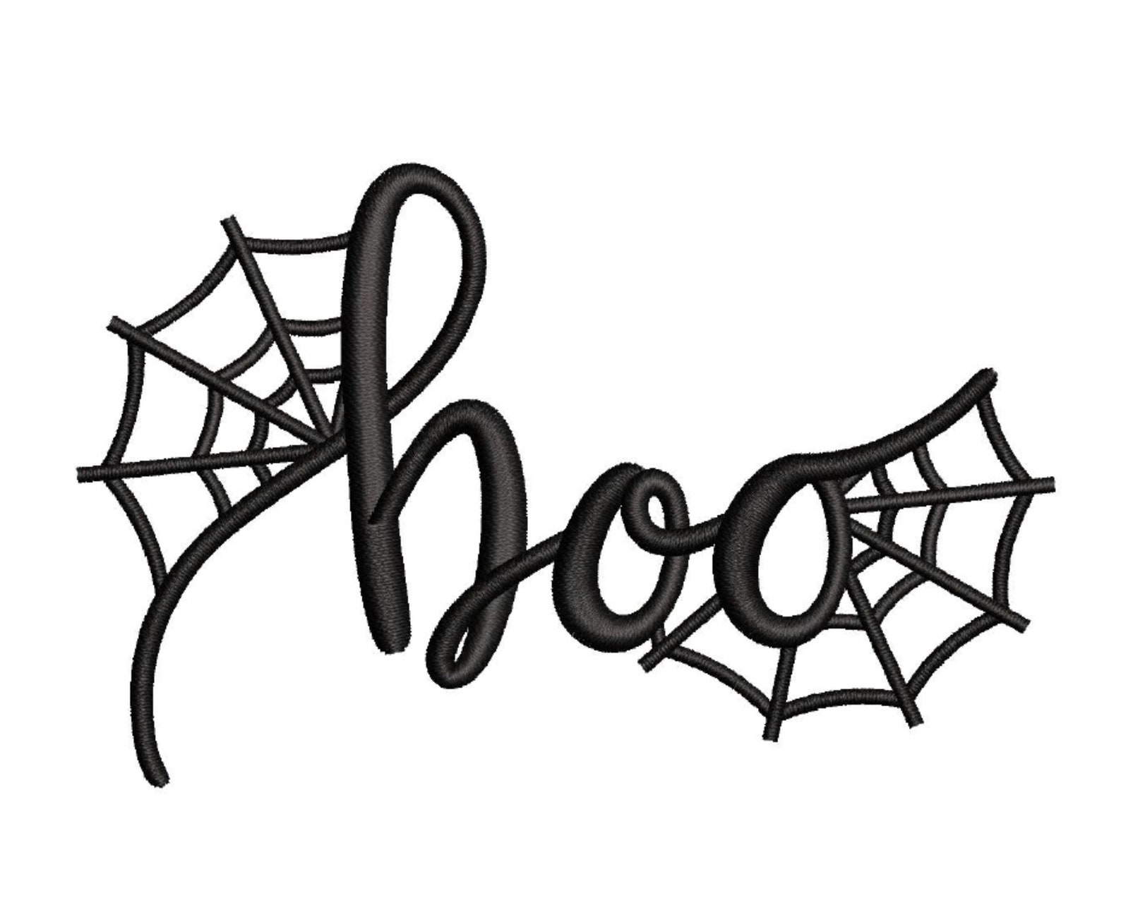 Halloween Boo Embroidery Design | Etsy