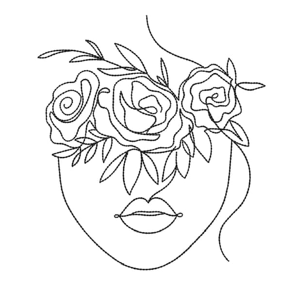 One Line Embroidery - Etsy