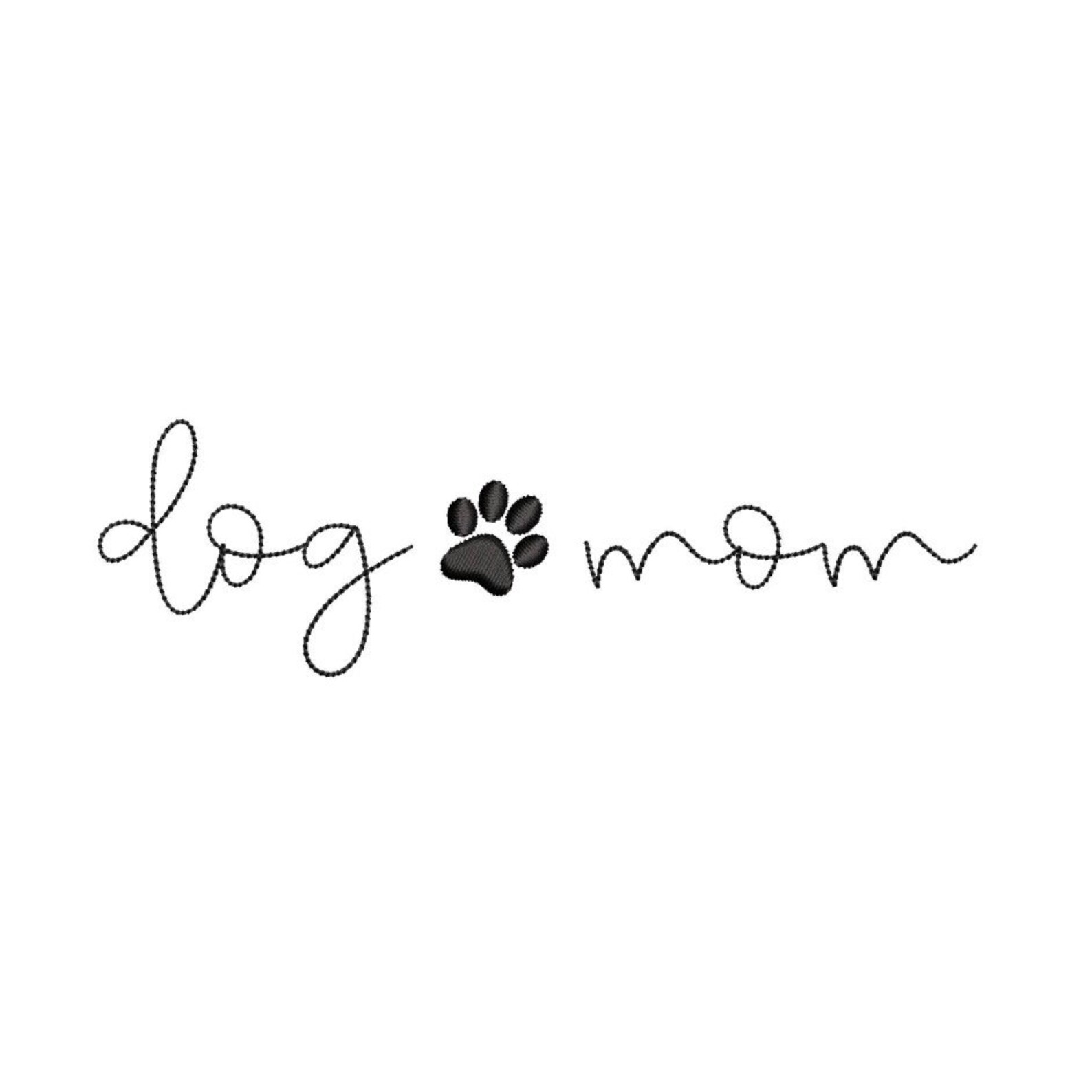 Dog Mom Embroidery Design, Mothers Day Embroidery File, 4 Sizes ...