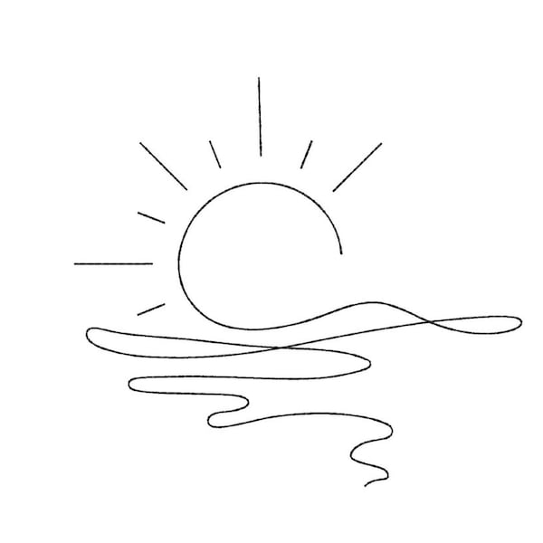 Embroidery Design Sun - Etsy