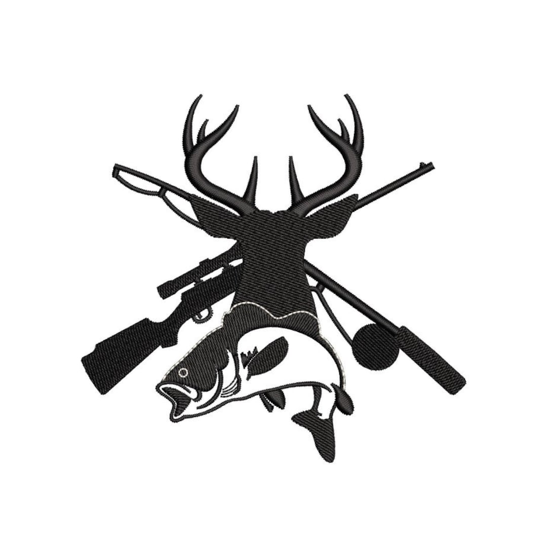 Hunting Embroidery Design, 3 Sizes, Instant Download - Etsy
