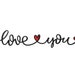 Love You Embroidery Design, 5 Sizes, Instant Download - Etsy