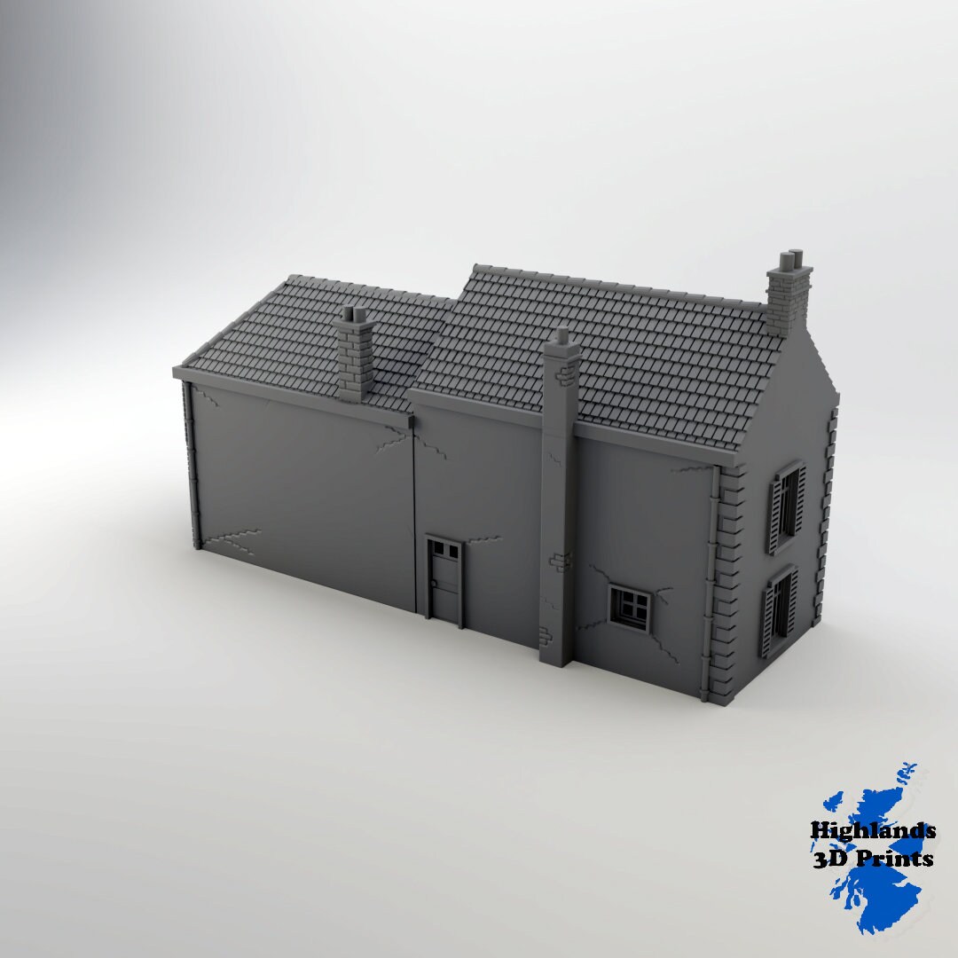 Cafe Gondree WW2 Building Terrain Tabletop Gaming 3D Print 32/28/20/15 ...