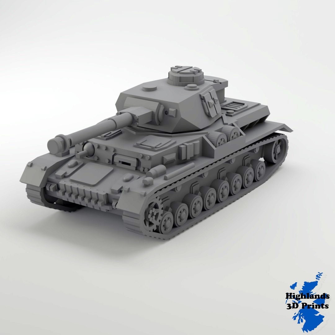 Panzer IV Tank WW2 Tabletop Gaming 3D Print 32/28/20/15/10 - Etsy UK