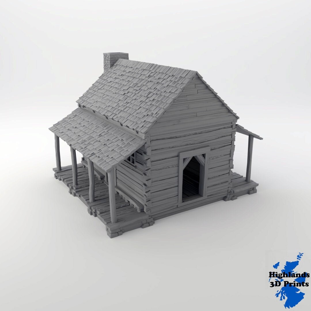 Log Cabin Scatter Terrain Tabletop Gaming Dnd 3D Print 32/28/20/15/10mm ...