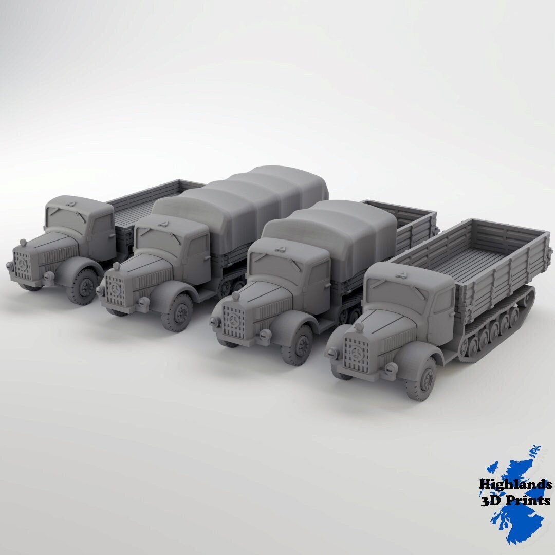 Mercedes L4500R WW2 Tabletop Gaming 3D Print 32/28/20/15/10 - Etsy