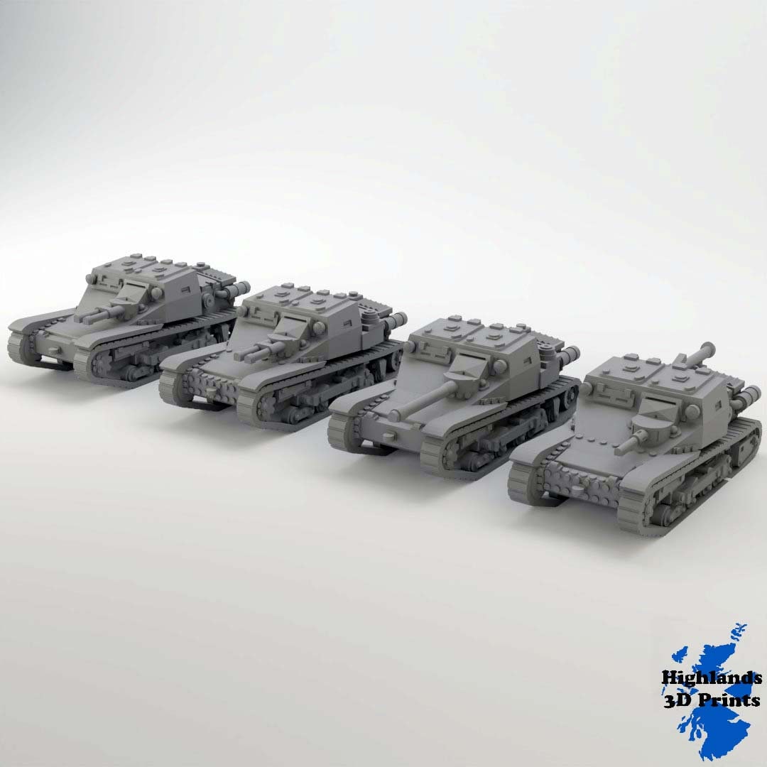 Cv33 Tank WW2 Tabletop Gaming 3D Print 32/28/20/15/10 - Etsy