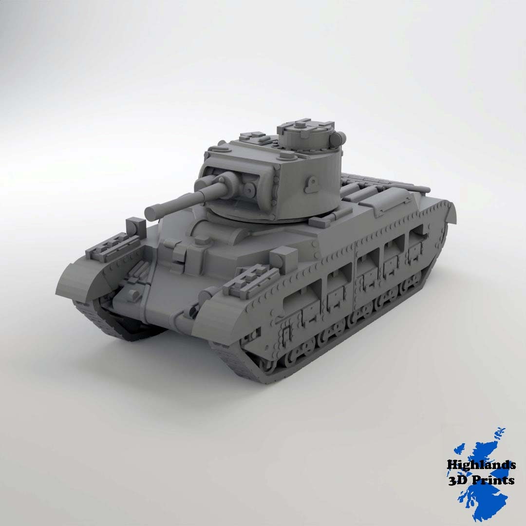 A12 Matilda II BEF Tank WW2 Tabletop Gaming 3D Print 32/28/20/15/10 - Etsy