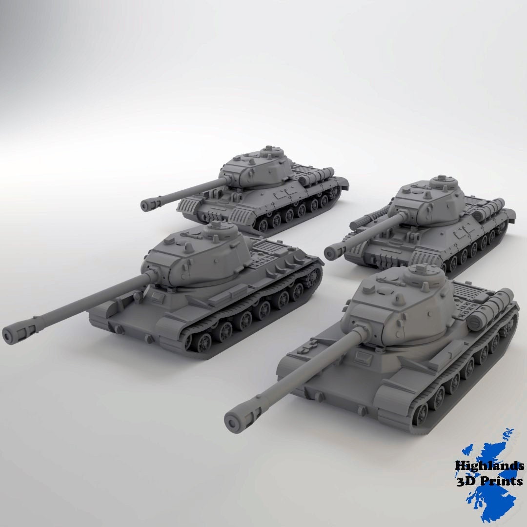IS-2 Tank WW2 Tabletop Gaming 3D Print 32/28/20/15/10 - Etsy