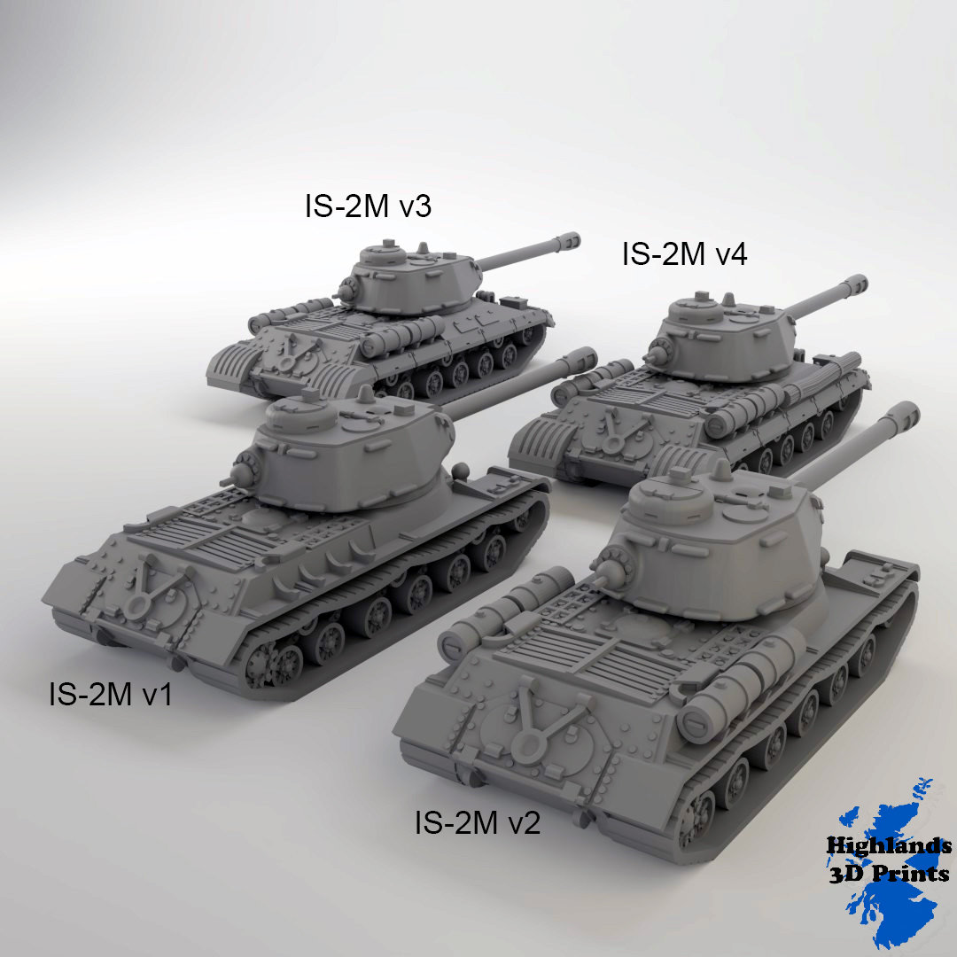 IS-2 Tank WW2 Tabletop Gaming 3D Print 32/28/20/15/10 - Etsy