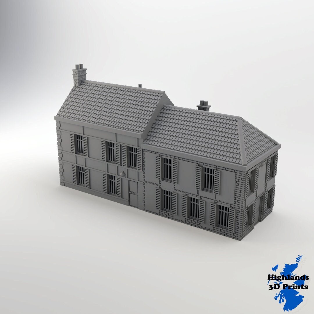 Cafe Gondree WW2 Building Terrain Tabletop Gaming 3D Print 32/28/20/15 ...