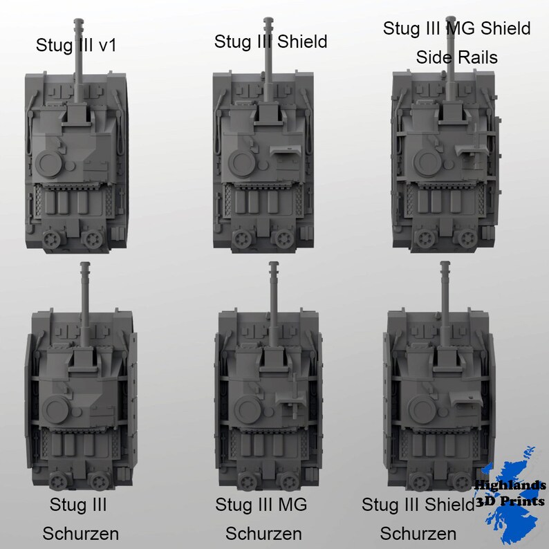 Stugg III WW2 Tabletop Gaming 3D Print 32/28/20/15/10 - Etsy