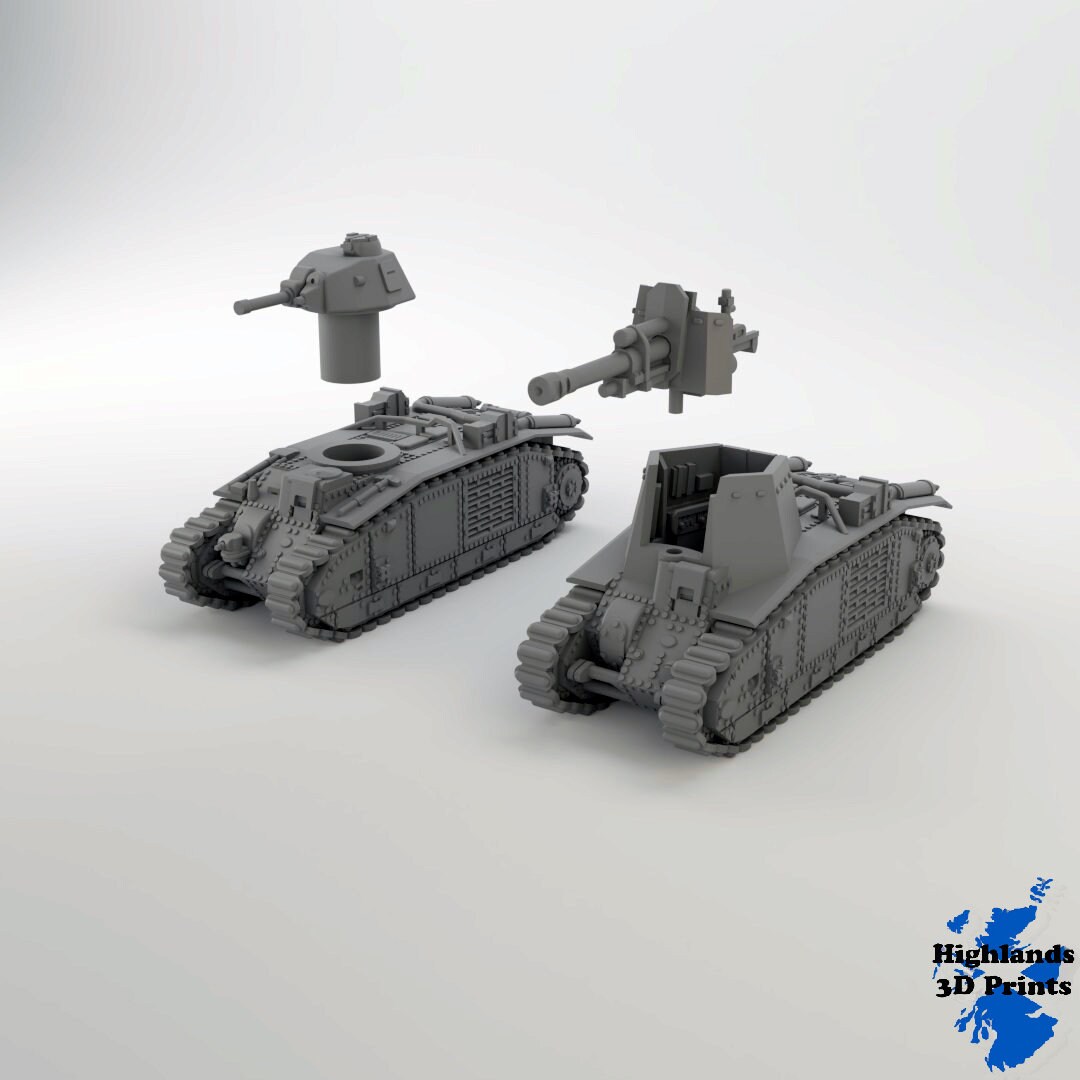 Char B1 Bis Tank WW2 Tabletop Gaming 3D Print 32/28/20/15/10 - Etsy UK