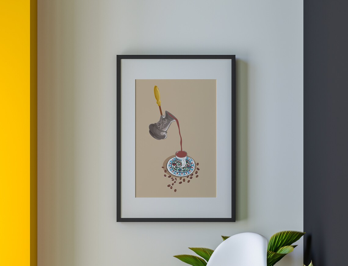 Turkish Coffee Art Print, Turkish Wall Art, Islamic Wall Art, Turkish ...