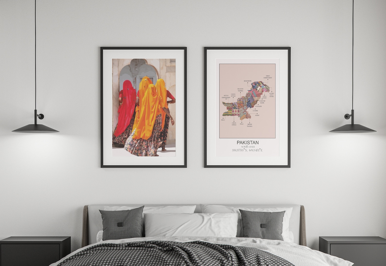 Pakistan Prints, Pakistan Prints Set of 6, Pakistan Wall Art, Pakistan ...