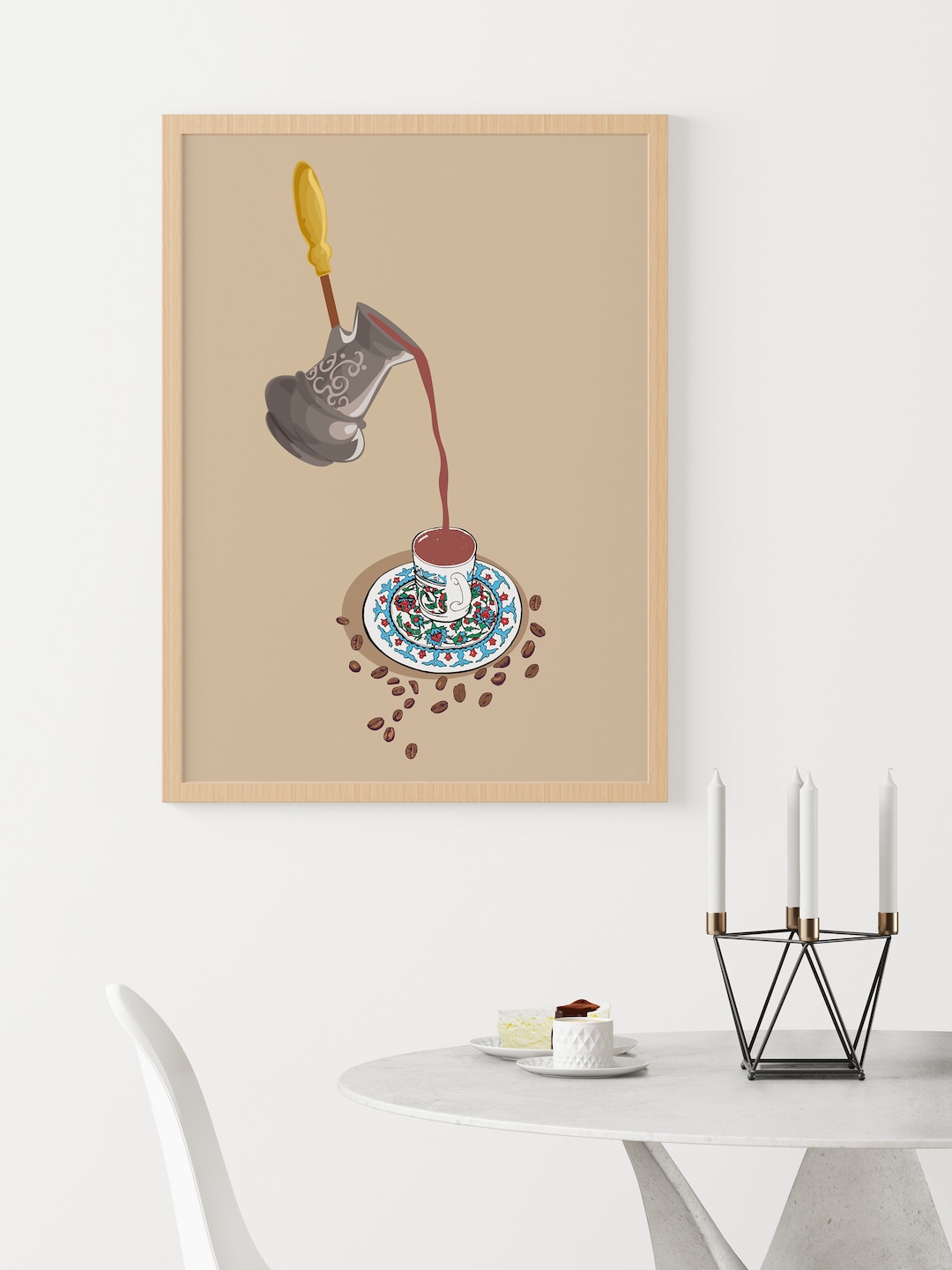 Turkish Coffee Art Print, Turkish Wall Art, Islamic Wall Art, Turkish ...
