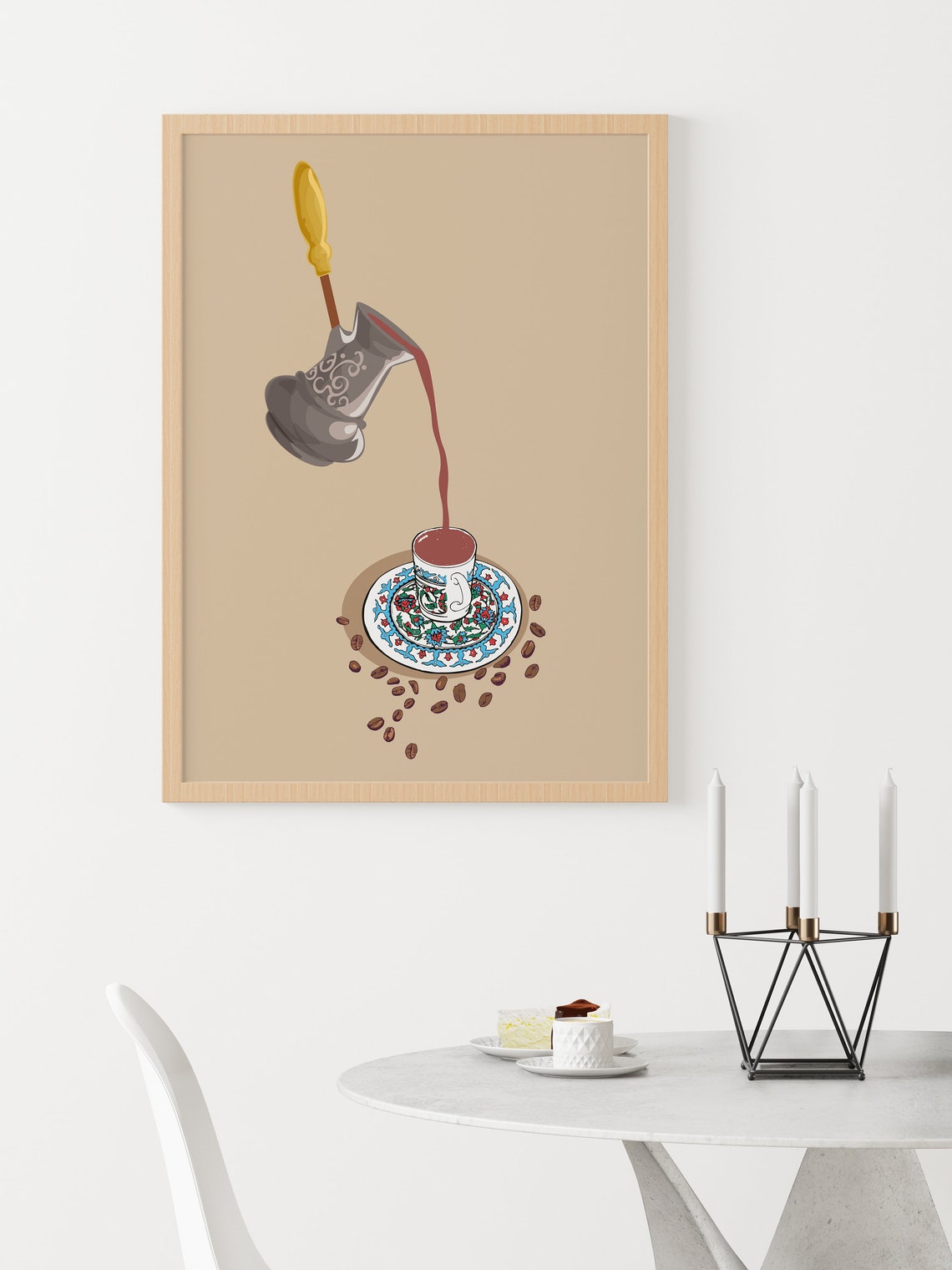 Turkish Coffee Art Print, Turkish Wall Art, Islamic Wall Art, Turkish ...