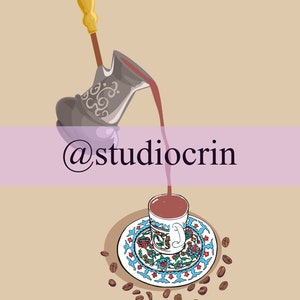 Turkish Coffee Art Print, Turkish Wall Art, Islamic Wall Art, Turkish ...