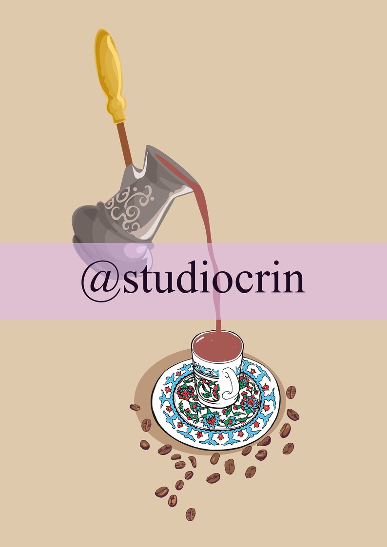 Turkish Coffee Art Print Turkish Wall Art Islamic Wall Art | Etsy