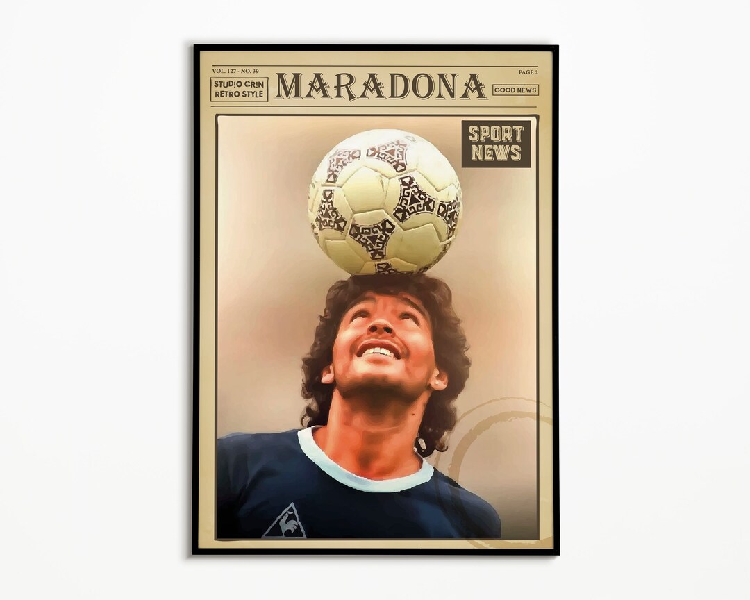 Maradona Legends Poster Football Legends Canvas Poster Ready - Etsy