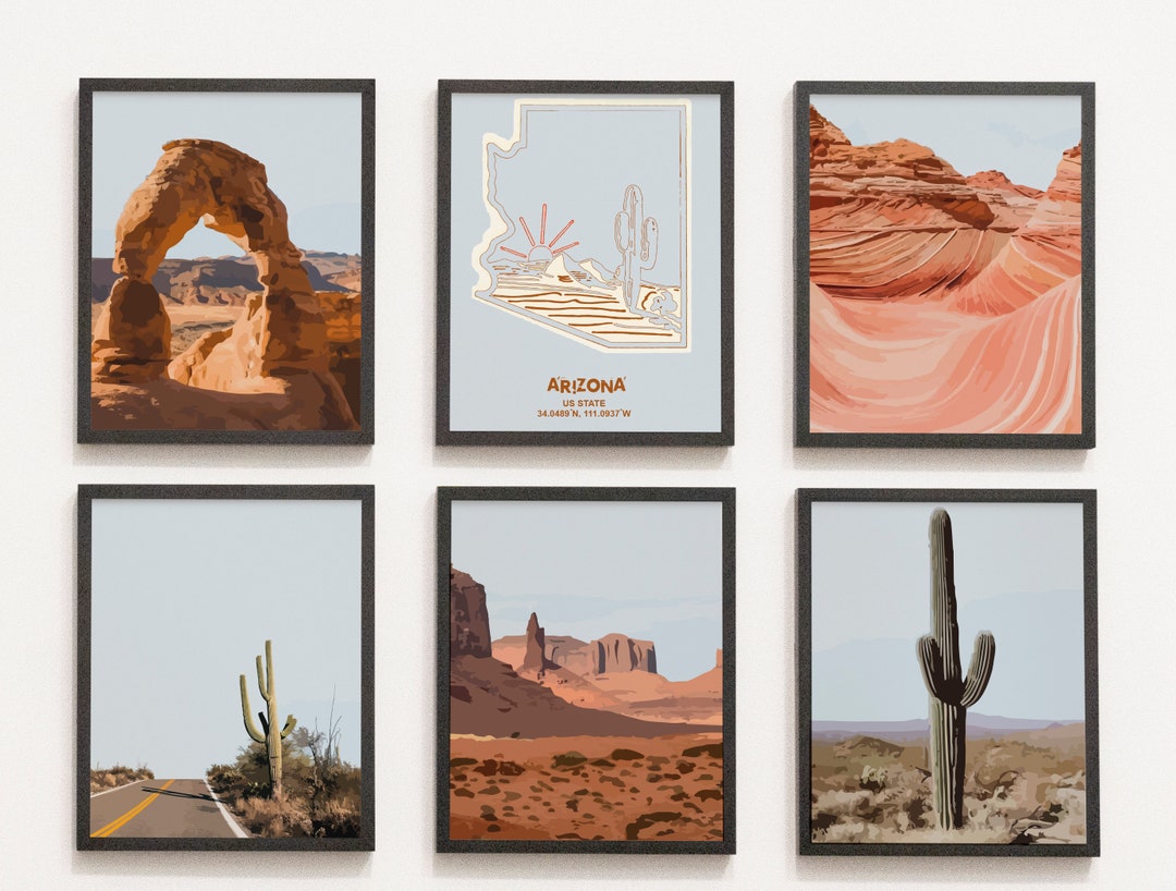 Arizona Black and White City Print,arizona Art Prints, Arizona City Map ...