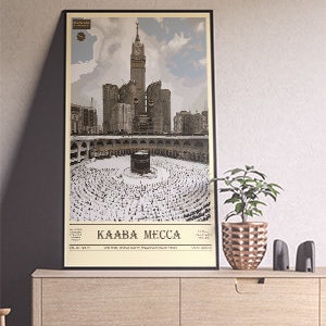 The Holy Kaabah Poster. Masjid Al Haram, Kaaba, the Sacred City / Place ...