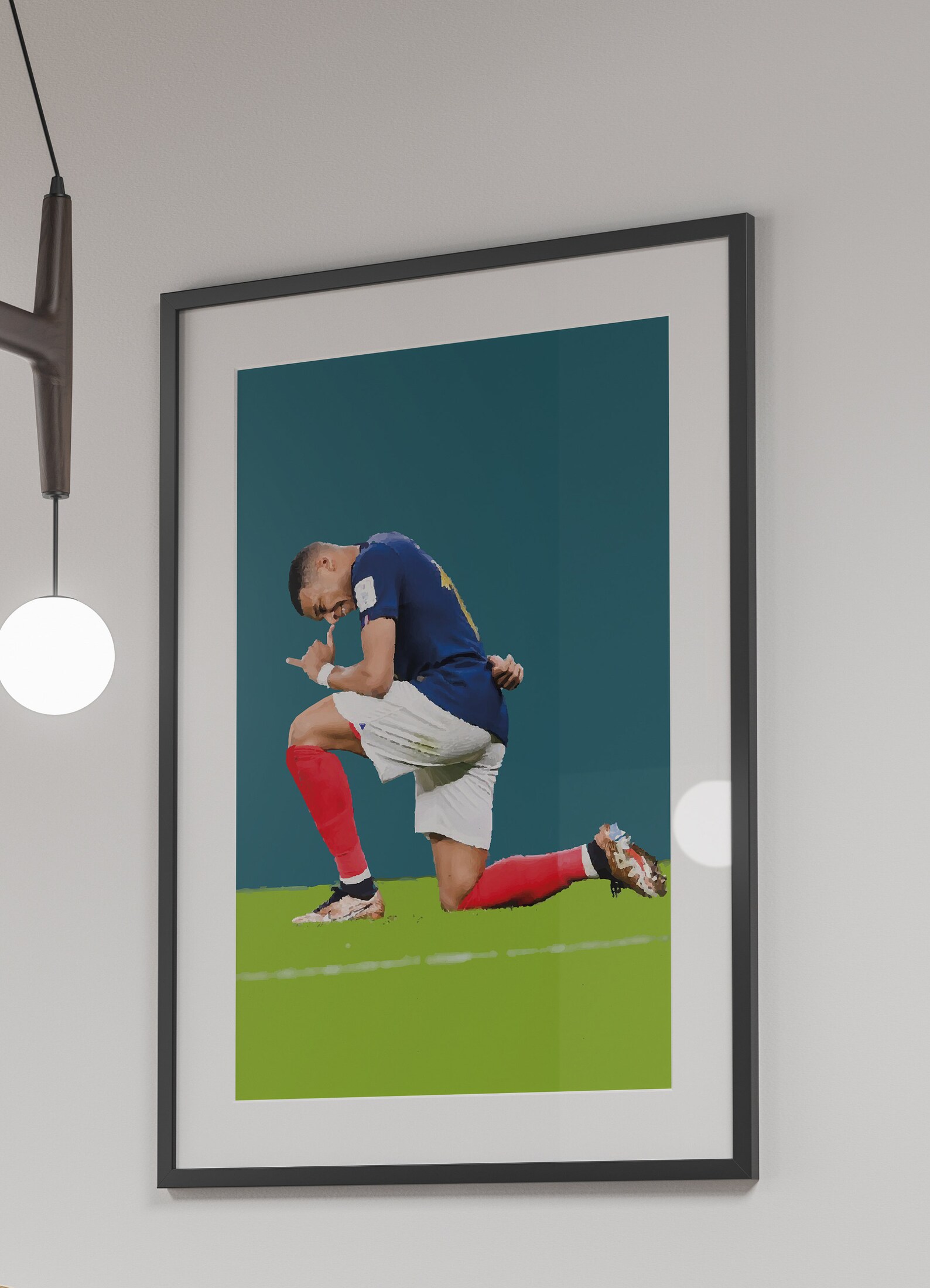 Mbappe Poster Kylian Mbappe Print France Art Print Wall - Etsy
