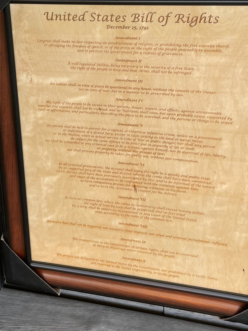 U.S. Declaration of Independence, Constitution/bill of Rights, Laser ...