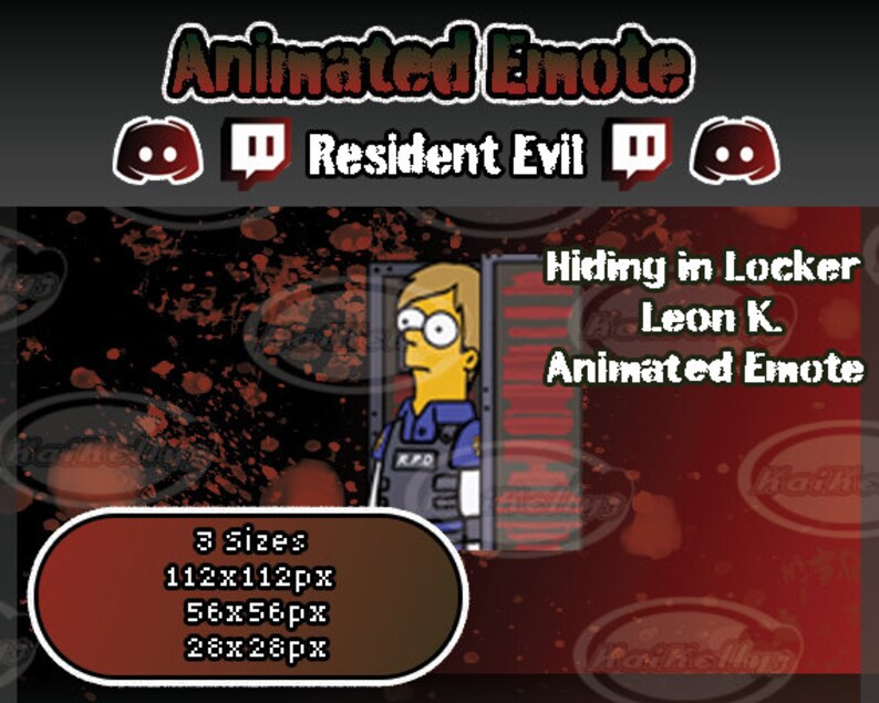 DBD Animated Pixel LOW QUALITY Emote Leon & Homer Simpson - Etsy