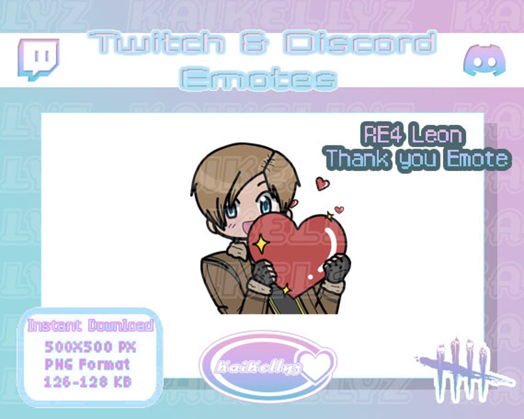 DBD Emote RE4 Leon Kennedy Inspired Hugging a Heart/thank You Cheap ...