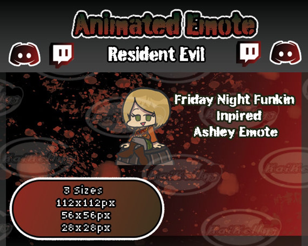 RE4 Inspired Animated Pixel LOW QUALITY Emote Ashley & Friday Night ...
