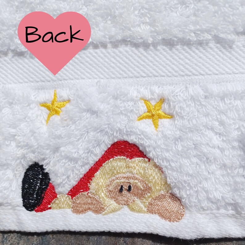 Santa Claus Face Flannel Child's Wash Cloth Personalised - Etsy UK