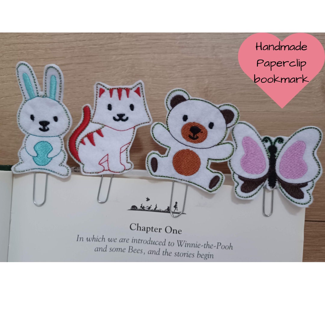 Felt Paperclip Bookmark, Back to School Page Marker, Journal Planner ...