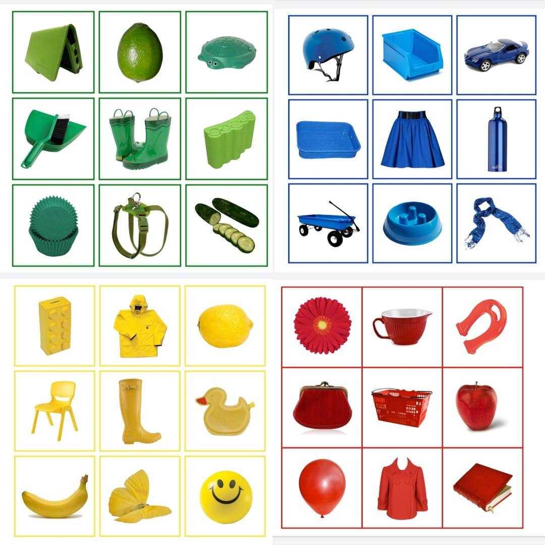 Montessori cards 11 color matchings printables.22 pages | Etsy