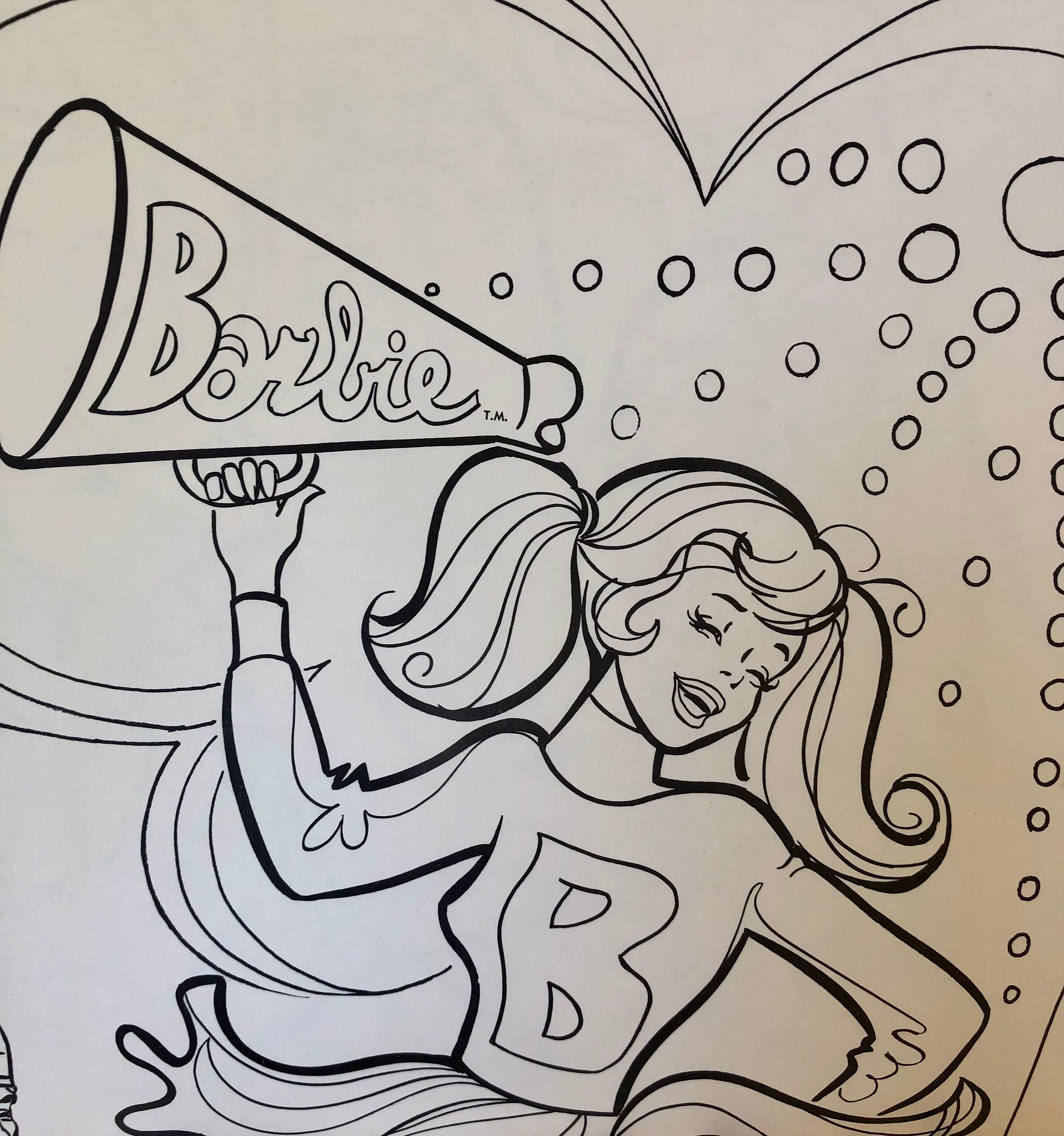 Vintage 1974 Barbie Mini-posters Book – 10 Posters (14x20") – Uncolored ...
